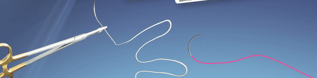 sutures zoomed – SilverGlide™